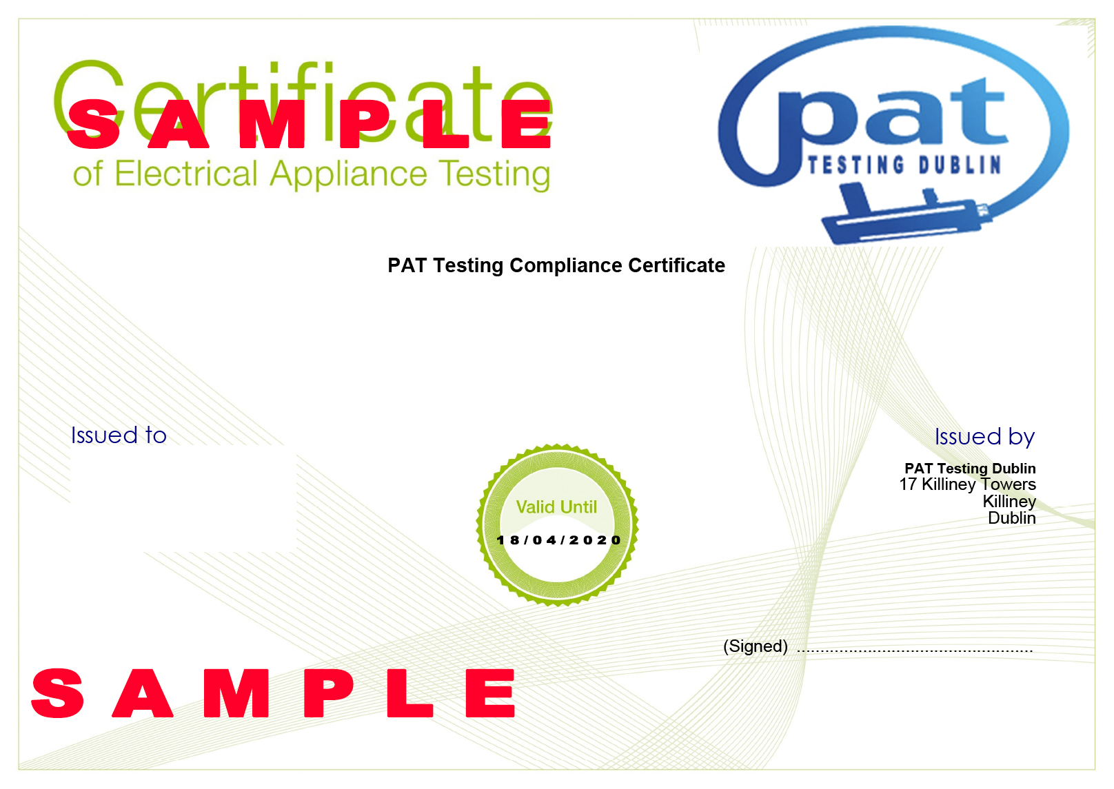 PAT Testing Certificates For Market Traders Last Minute PAT Testing Certs PAT Testing Certificates For Market Traders Last Minute PAT Testing Certs
